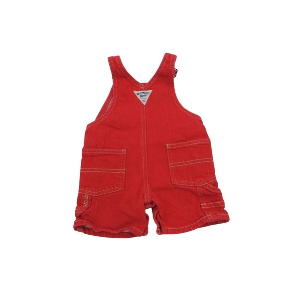 OshKosh B'gosh | Bottoms | Vintage Oshlosh Boys Red Shortalls Size 6 ...